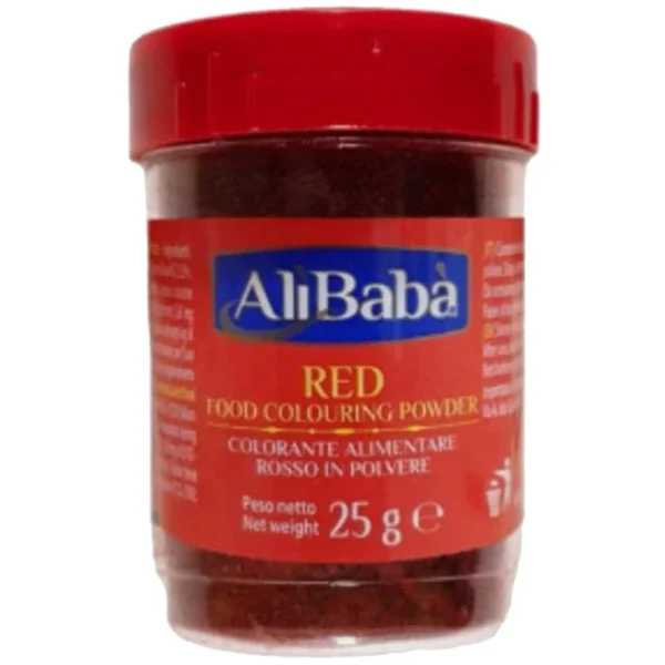 ALI BABA RED FOOD COLOUR POWDER 25GR - Little India