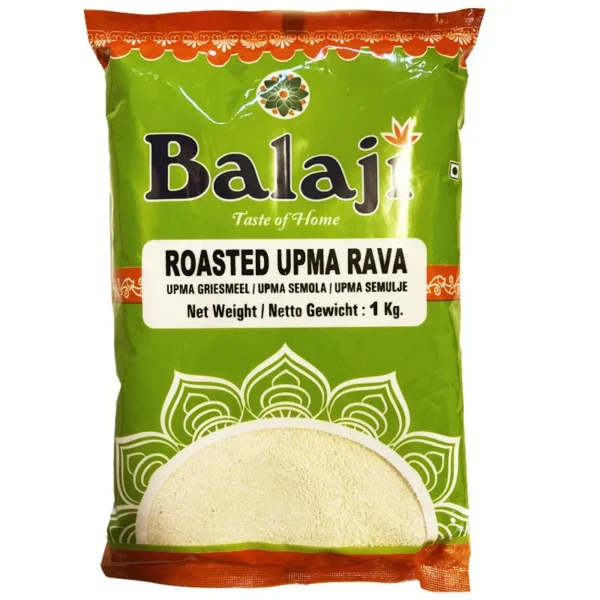 BALAJI ROASTED UPMA RAVA 1KG - Little India
