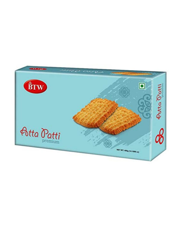 BTW Atta Patti Biscuits Premium 400gr - Little India
